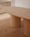 Offset Dining Table - travertine – fform