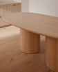 Offset Dining Table - travertine – fform